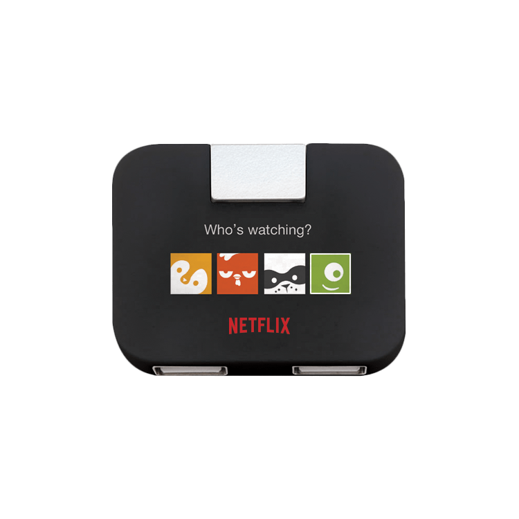 Rectangle 4-Port USB Hub - Merch.com
